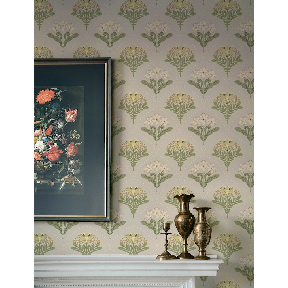 4201-48014 - Maj Light Grey Floral Damask Wallpaper-Savanna by A Street