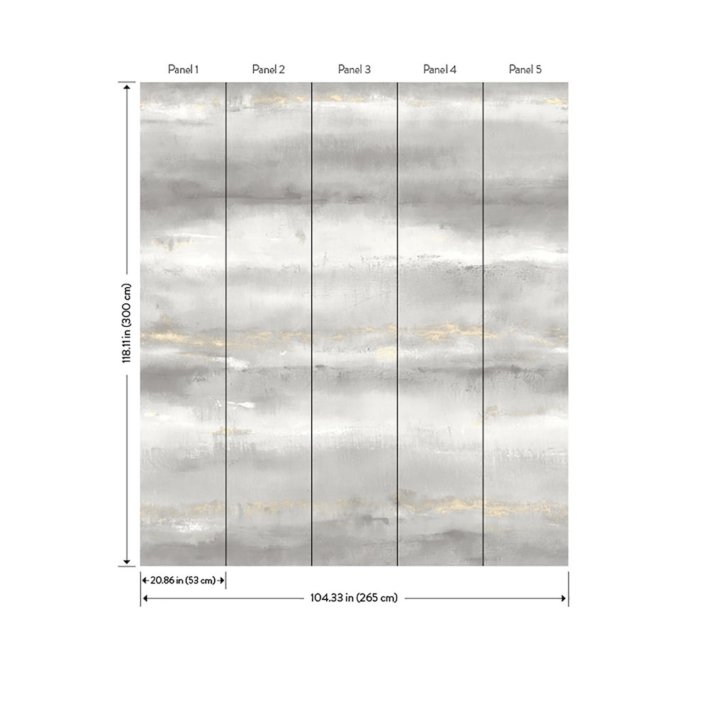 4202-367584M - Aveline Grey Wall Mural-Springhill by A Street