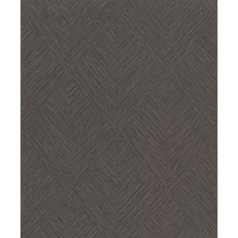4191-83046 - Hollis Charcoal Textured Diamond Wallpaper by Chesapeake