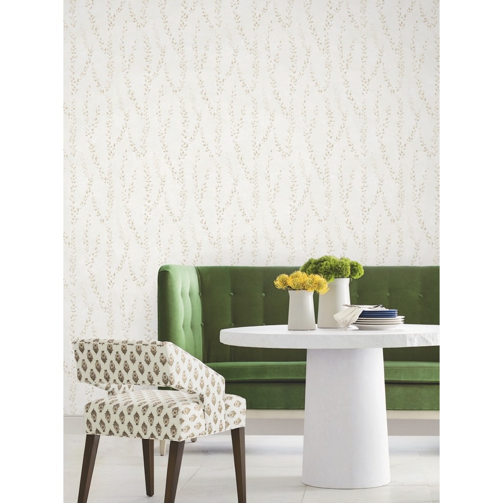 LL3254 - Alpenrose Beige Vine Wallpaper-Layered Luxe