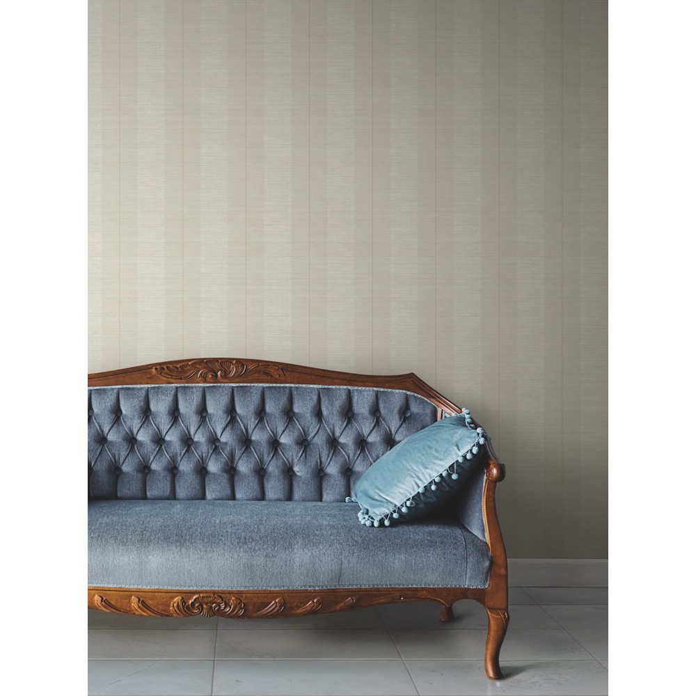 LL3207 - Colbert Stripe Light Grey Textured Wallpaper-Layered Luxe