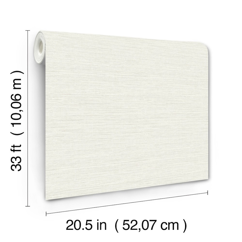 4169-24281 - Agave Light Grey Faux Grasscloth Wallpaper by Chesapeake