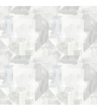 4121-26944 - Perrin Light Grey Geometric Wallpaper by A Street