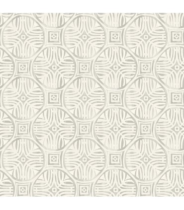 3125-72313 - Sandee Grey Medallion Wallpaper-Kinfolk