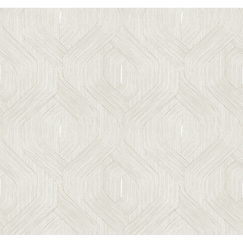 NT6193 - Fine Line Taupe Geometric Wallpaper-Candice Olson