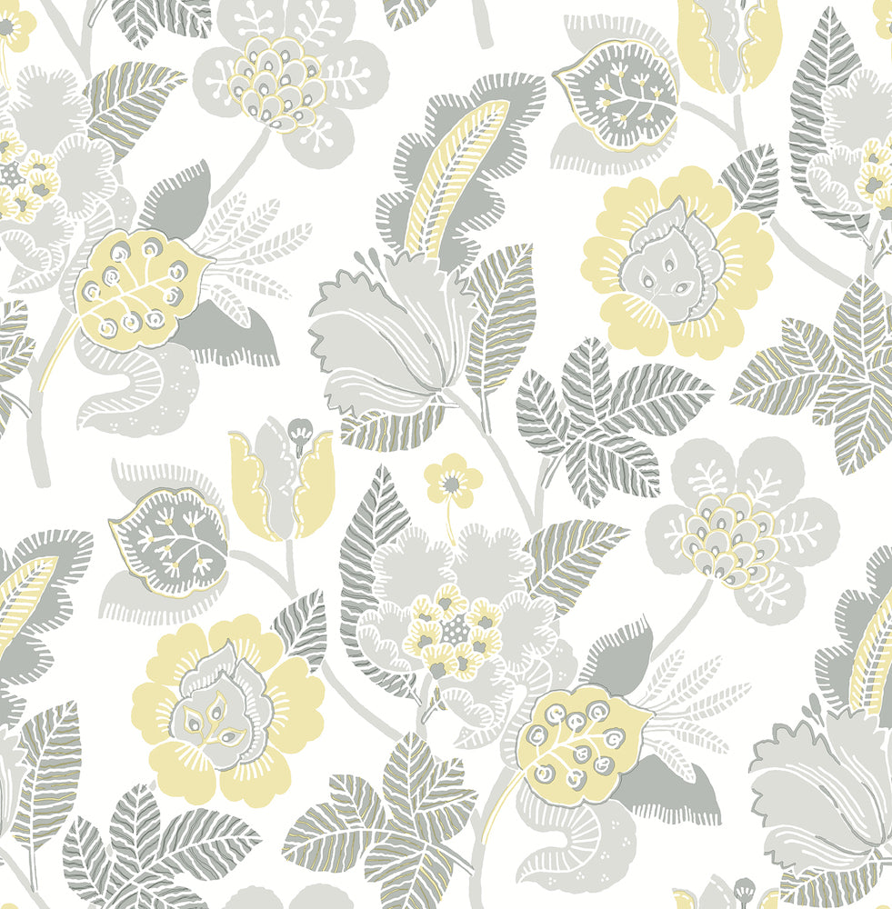 4081-26341 - Jana Light Grey Jacobean Wallpaper by A Street – Wallpaper ...